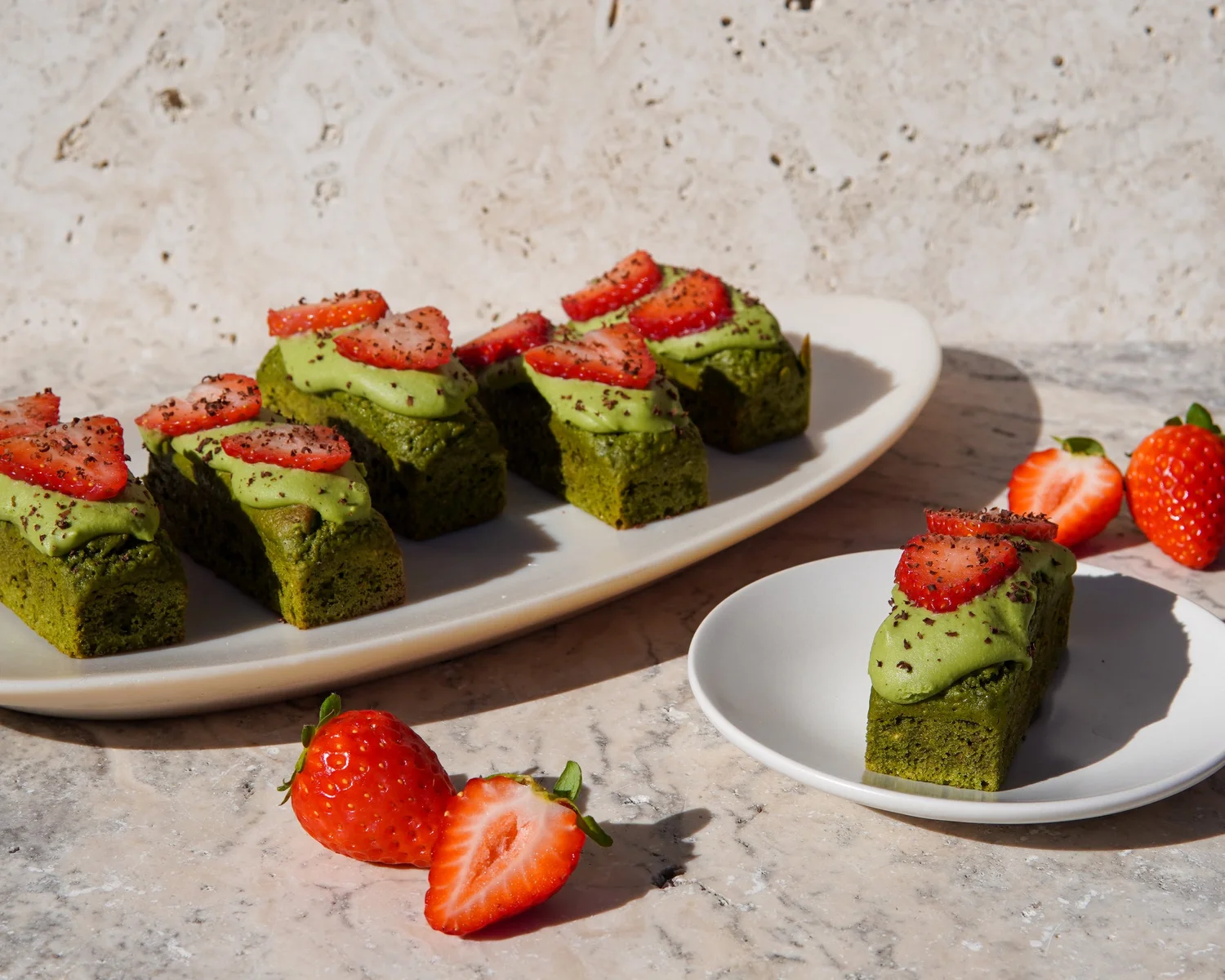Matcha Mini Sponge Cakes — Umoya Wellness
