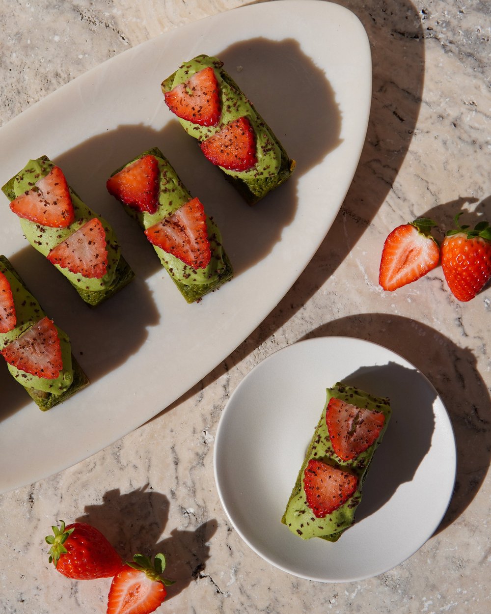 Matcha Mini Sponge Cakes — Umoya Wellness