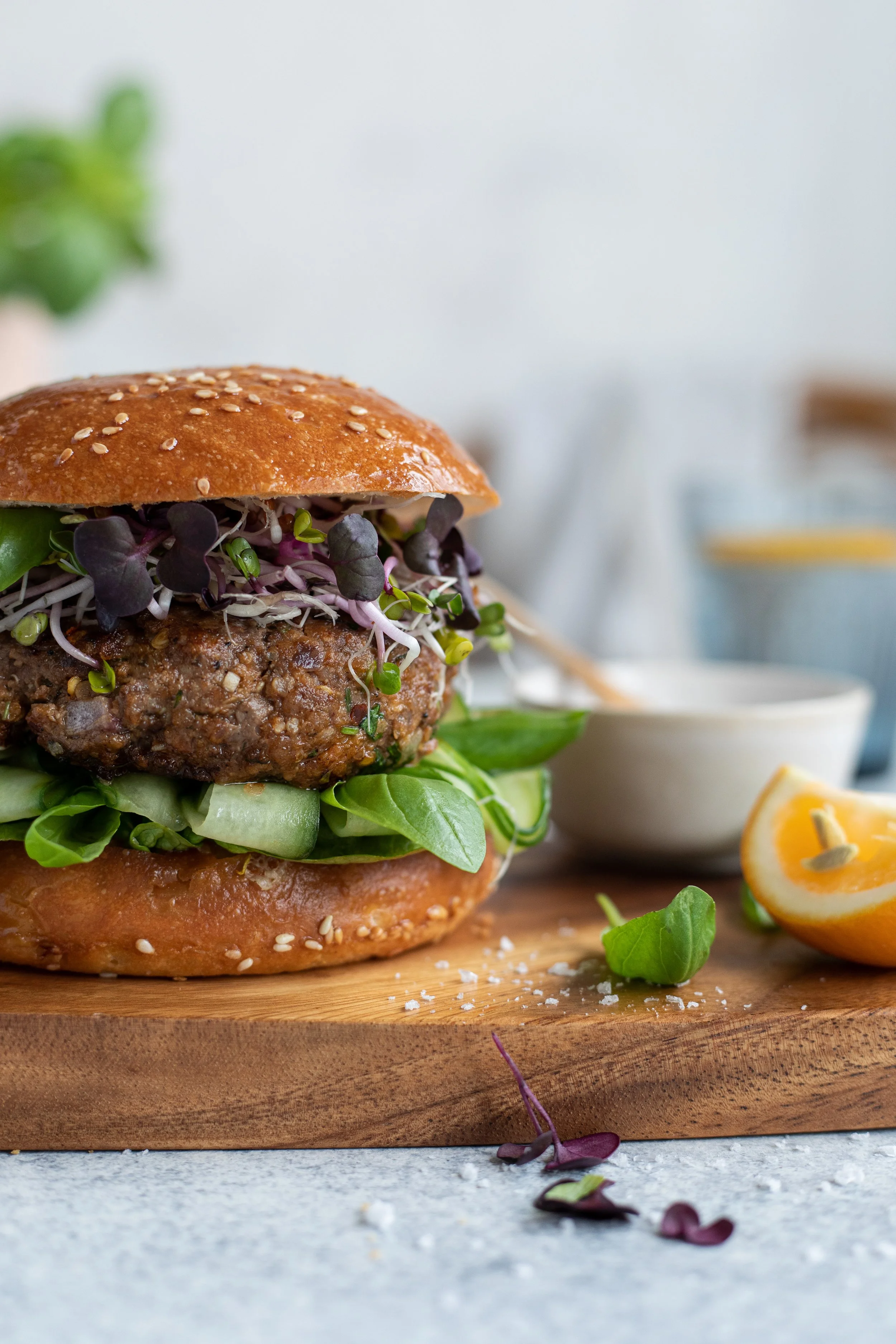 NZ Venison burger with healthy hidden vegetables — Mountain River Venison