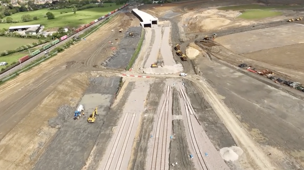 New rail link connects Northampton rail freight interchange to West ...
