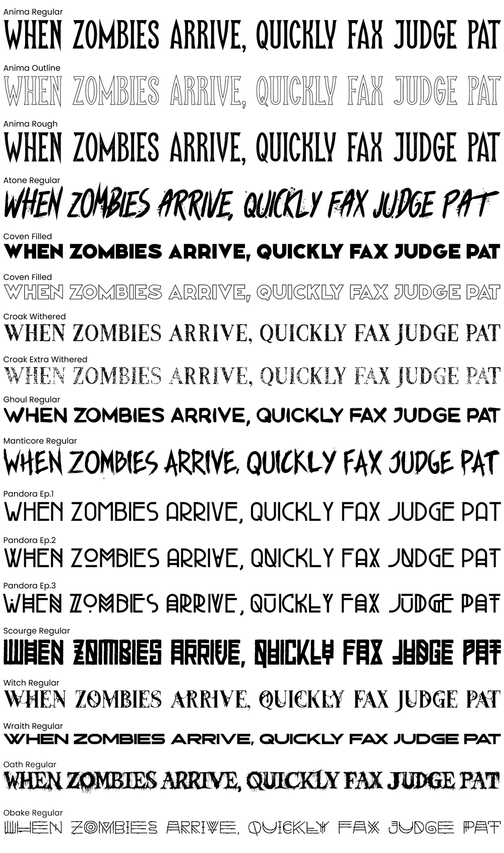 Horror Font Bundle – Scary, Creepy & Distressed Fonts for Posters ...