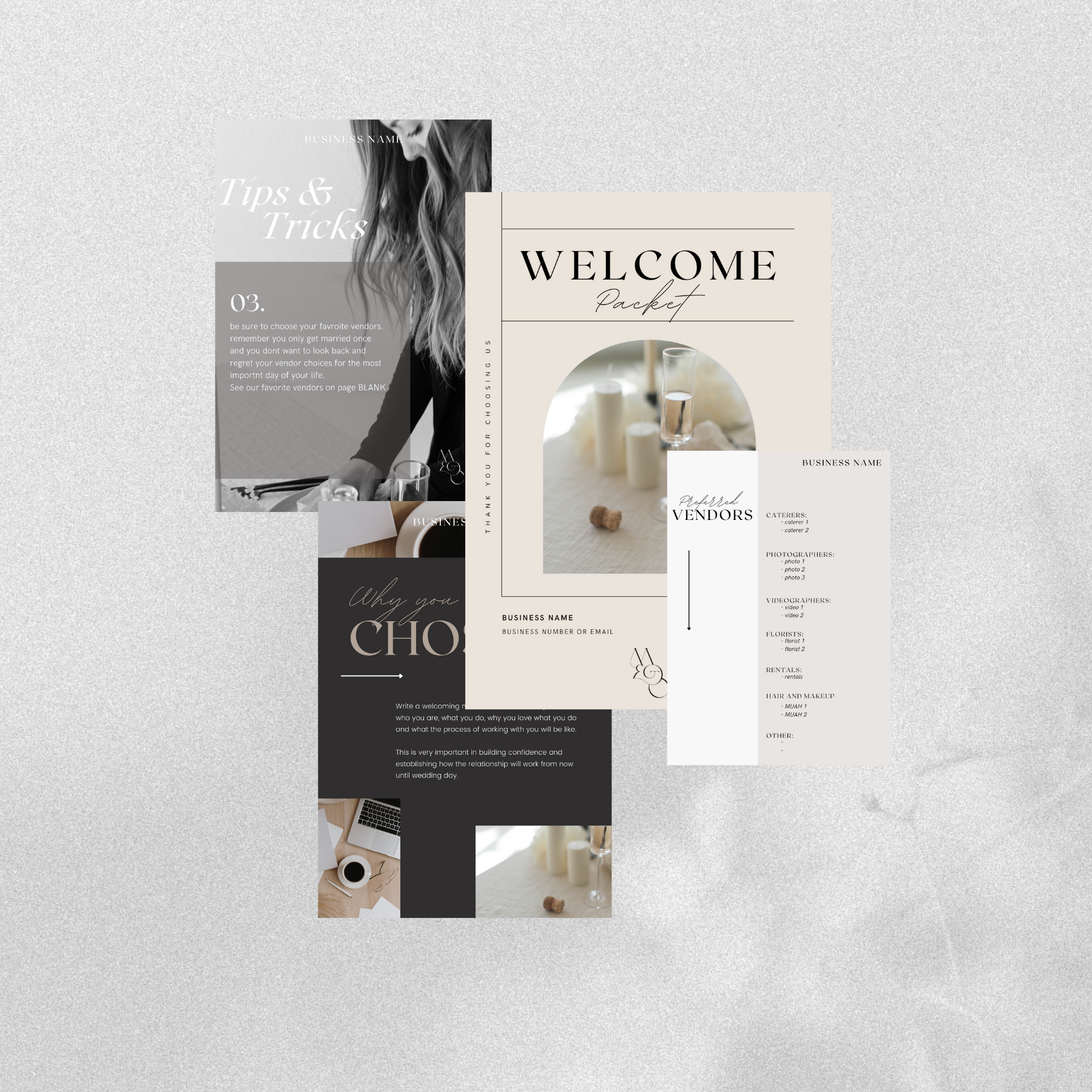 Modern Welcome Packet Template — Mae&Co Shop