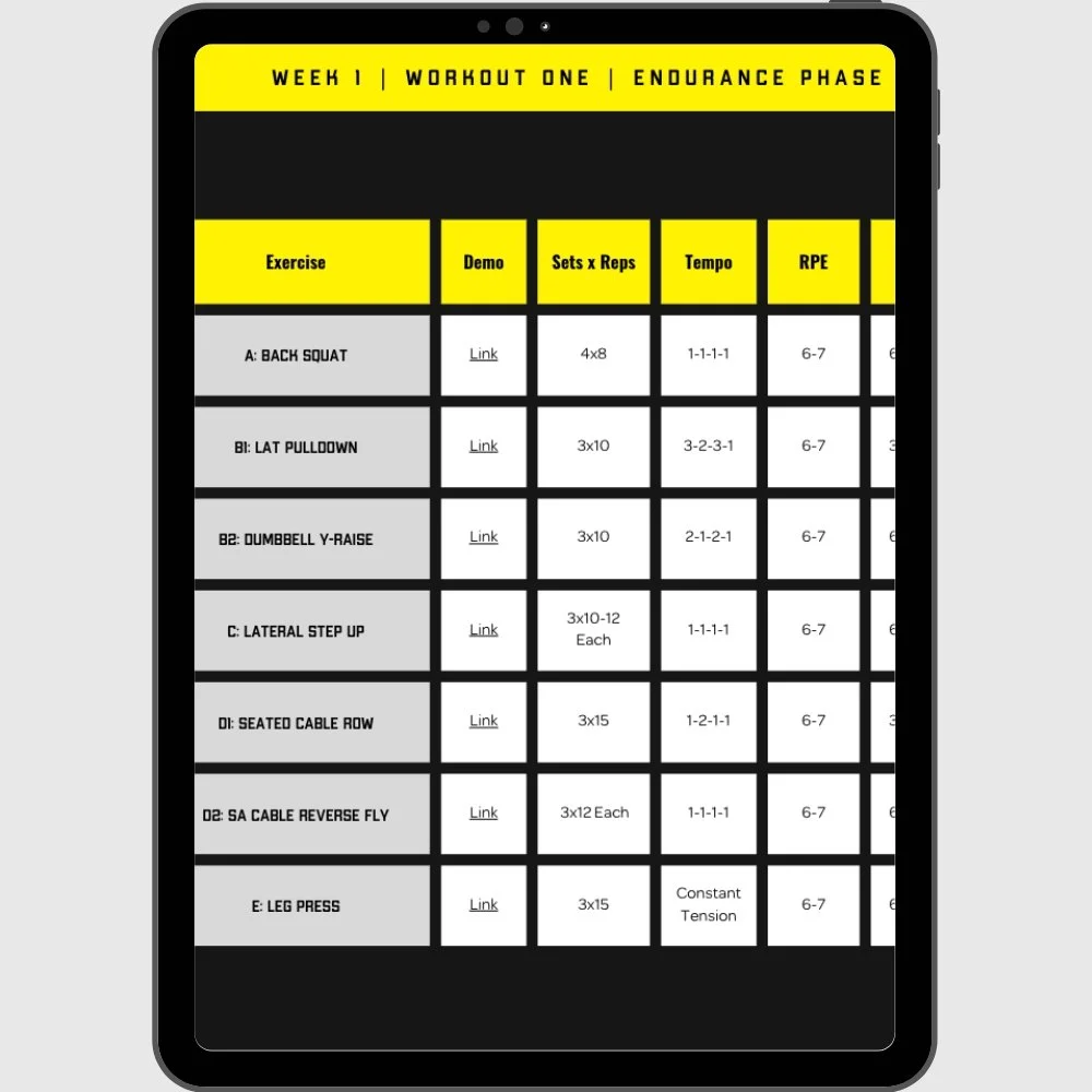 T25 Alpha Workout Schedule Printable With Measurement