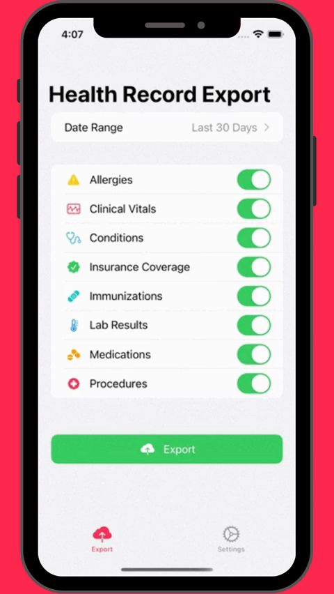 Manage and Export Apple Health Data
