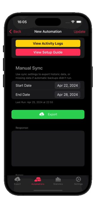 How to Sync Apple Health Data to via REST API — Manage and Export Apple Health Data