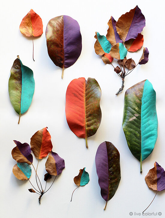 How to Make a Natural Leaf Garland — Live Colorful