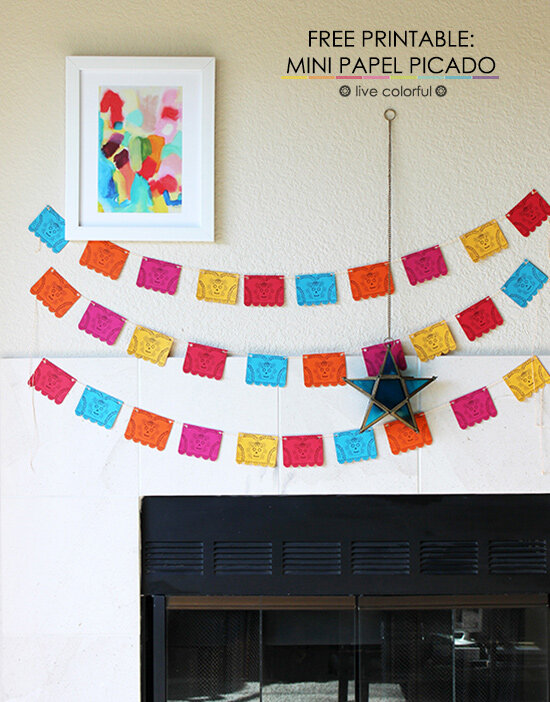 Free Printable: Mini Papel Picado — Live Colorful