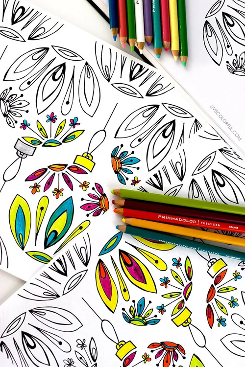 How to Make Coloring Page Wrapping Paper — Live Colorful