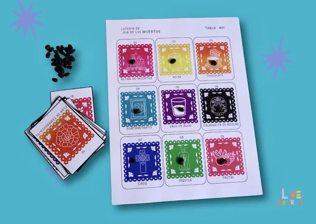 Loteria Dia de Muertos: Free Printable Game — Live Colorful