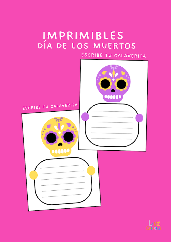 Fun Daily Notes Printable with Sugar Skulls — Live Colorful