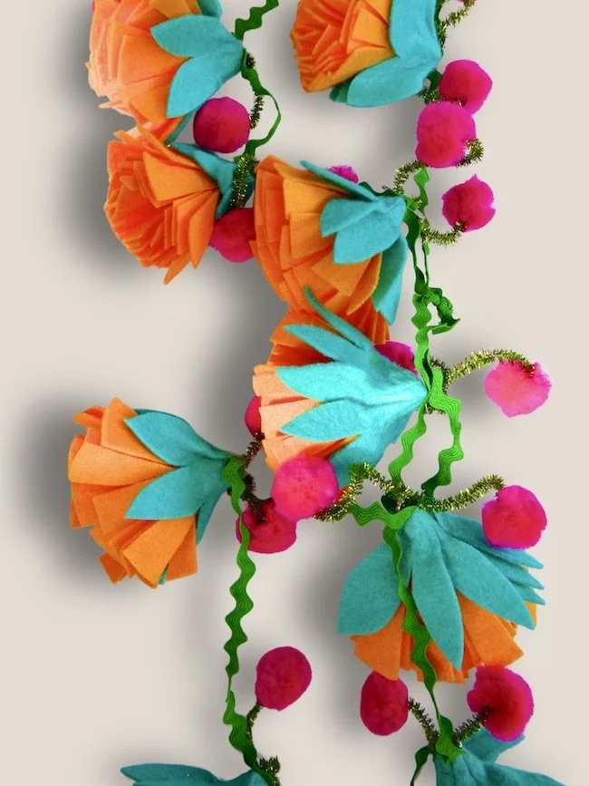 DIY Marigold Garland for Dia de Muertos: Step-by-Step Guide — Live Colorful