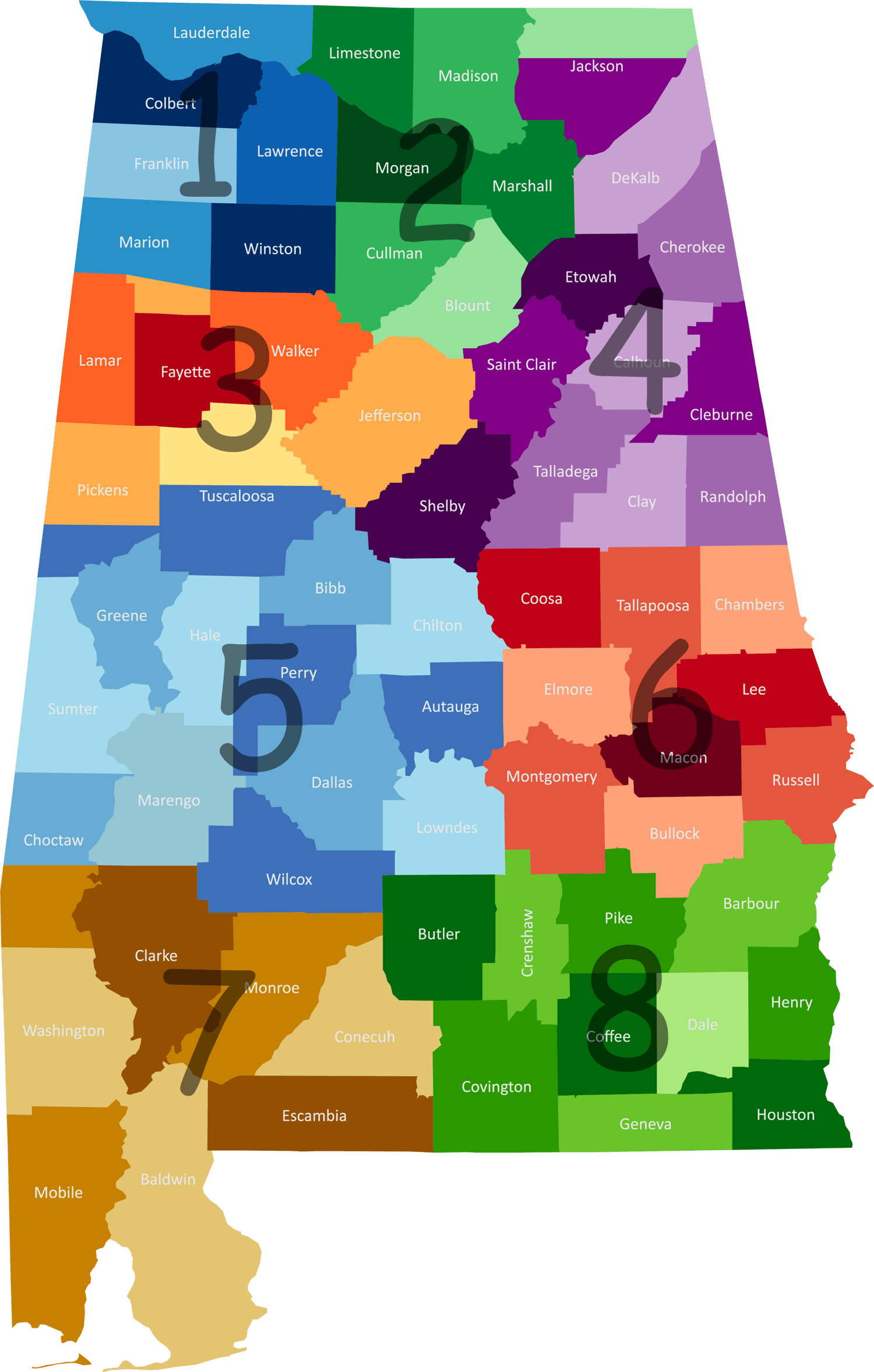 Alabama Section Map — Alabama Children's Ministries