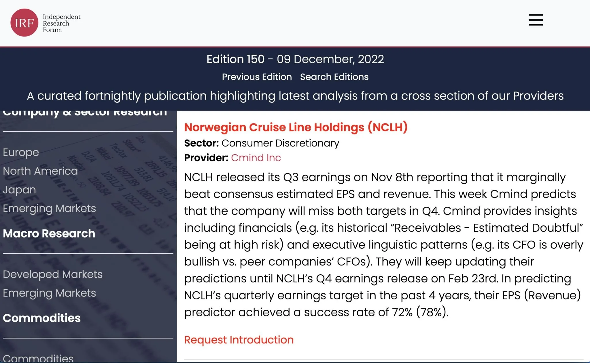 Newsletter — Cmind