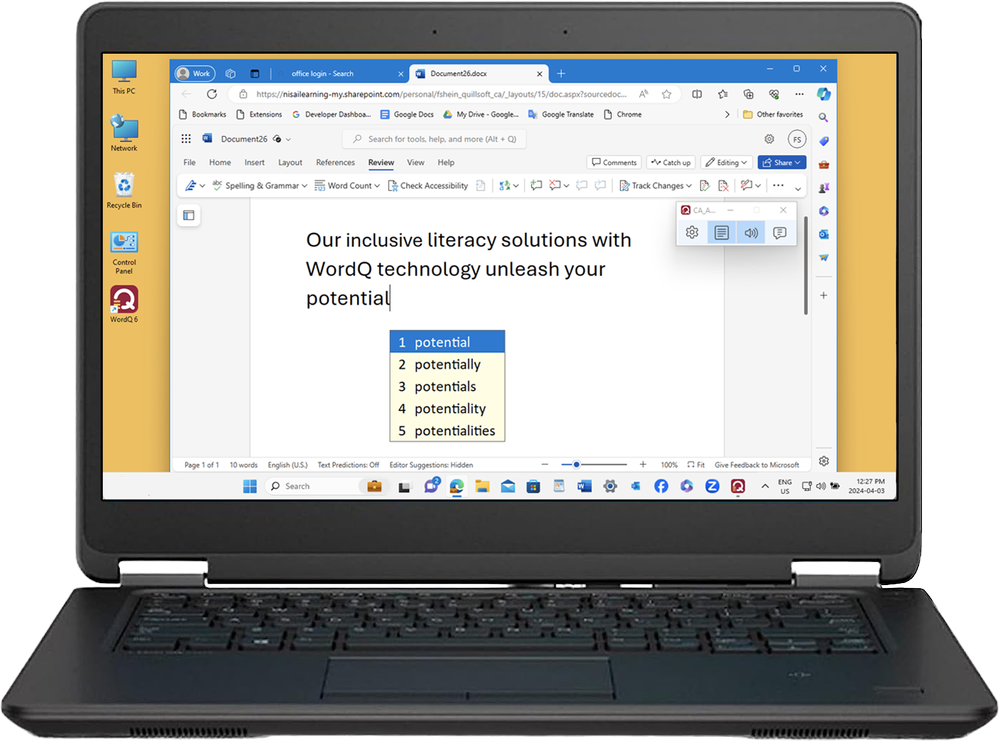 WordQ For Schools — Quillsoft Ltd.