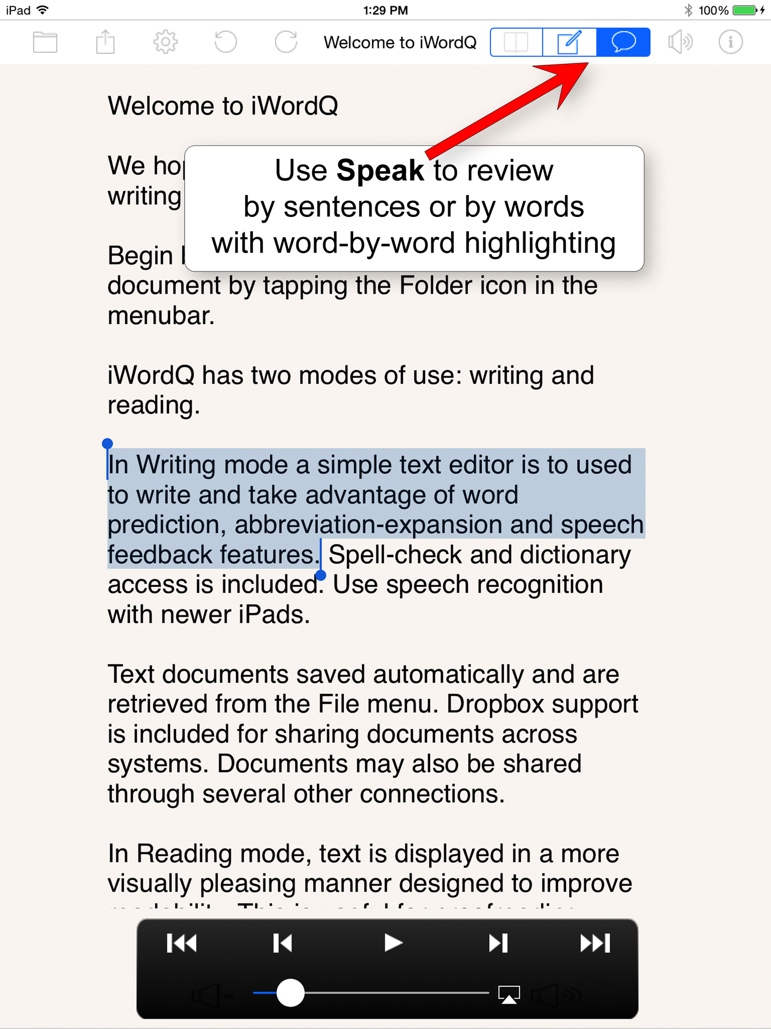iWordQ for iPads — Quillsoft Ltd.