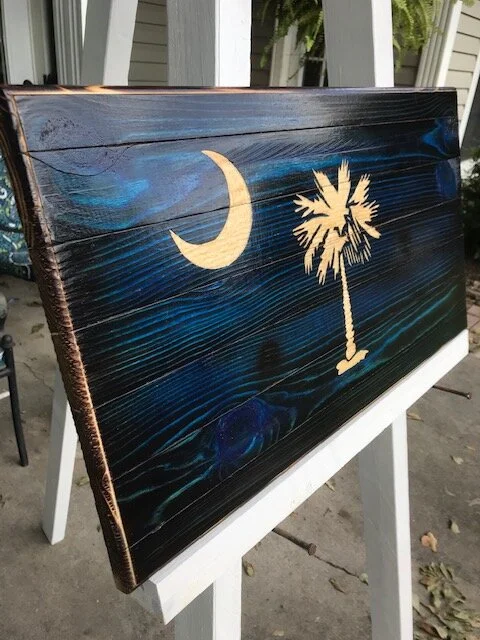 Lew's Home Decor - Handcrafted wood flags,candles, boxes and decor