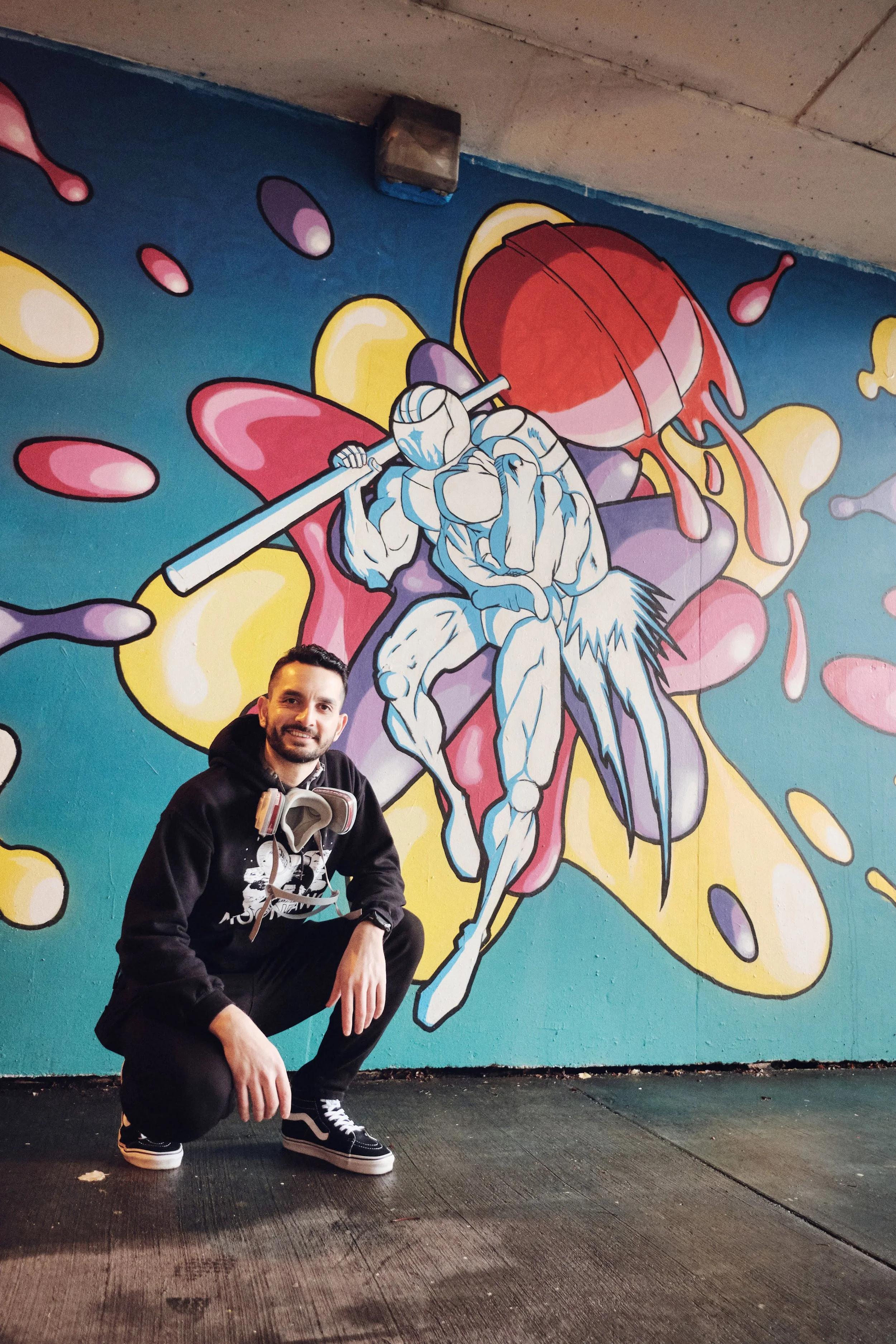 Astro Lollipop Mural — Apoco