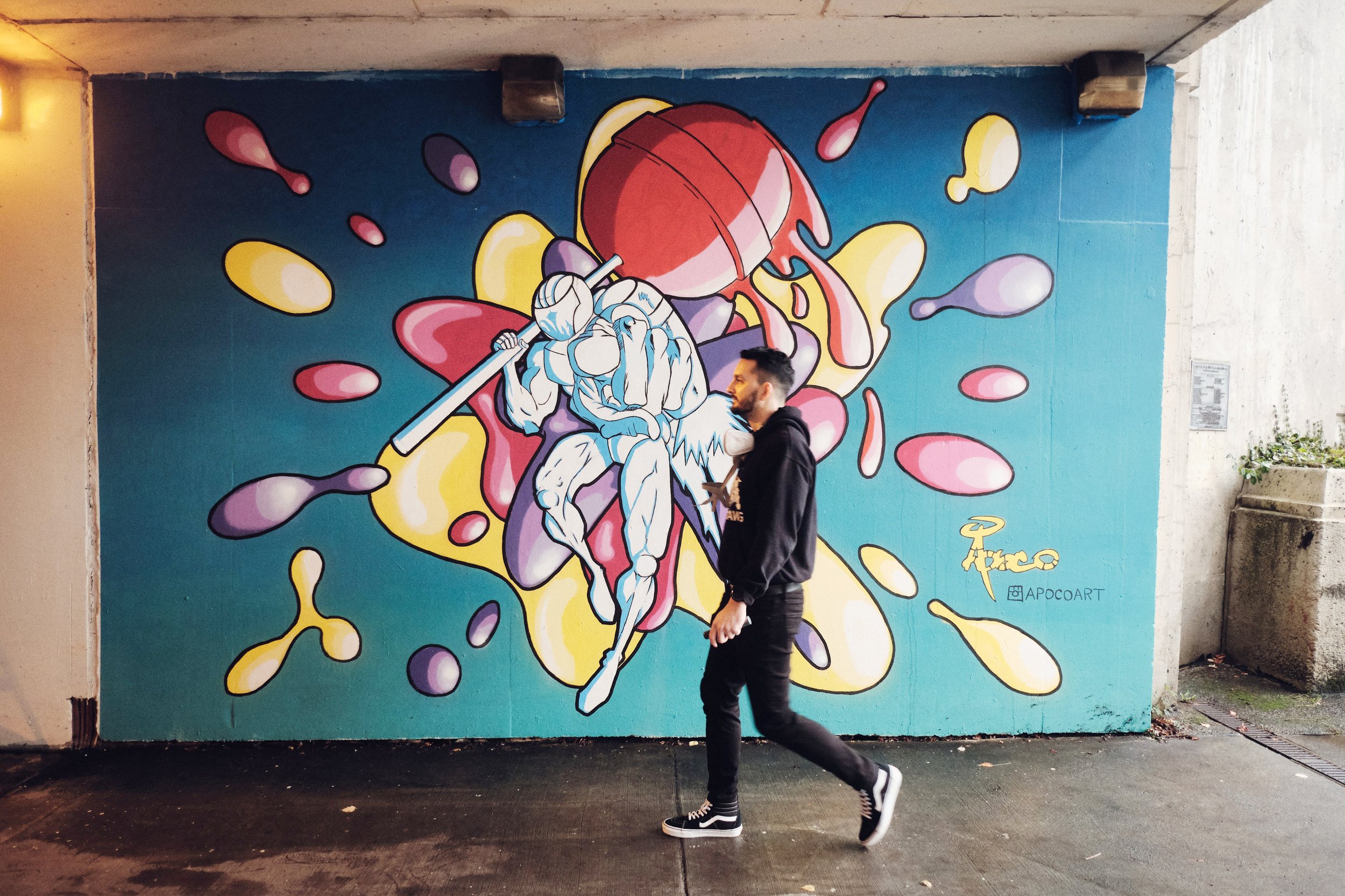 Astro Lollipop Mural — Apoco