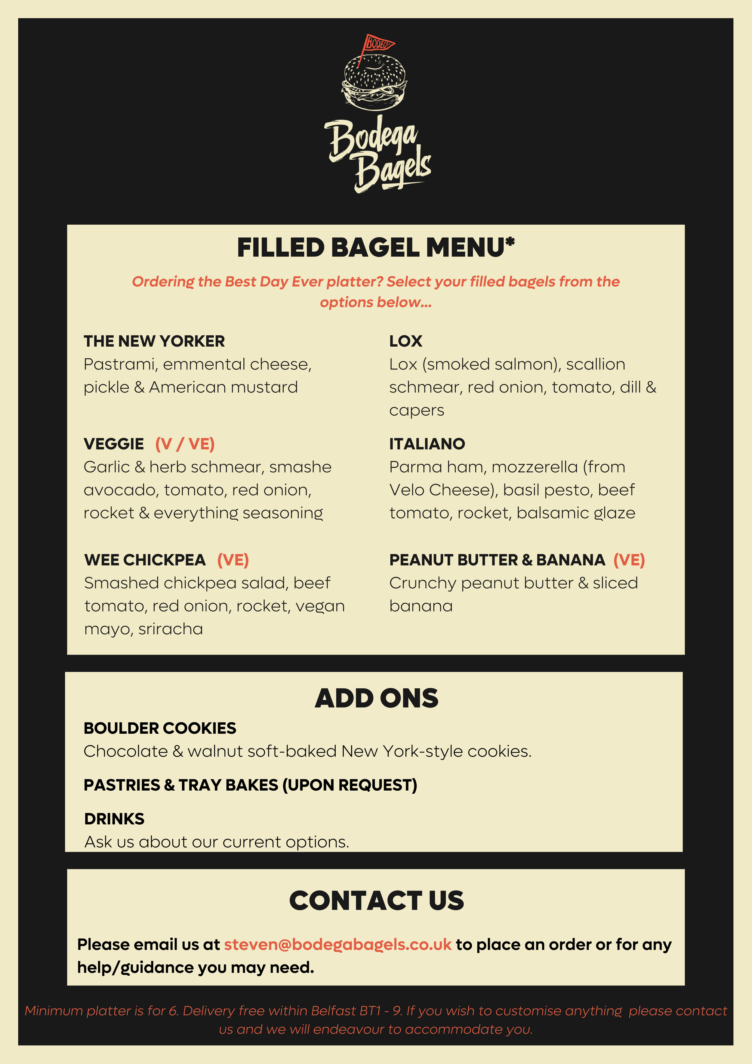 Catering — Bodega Bagels