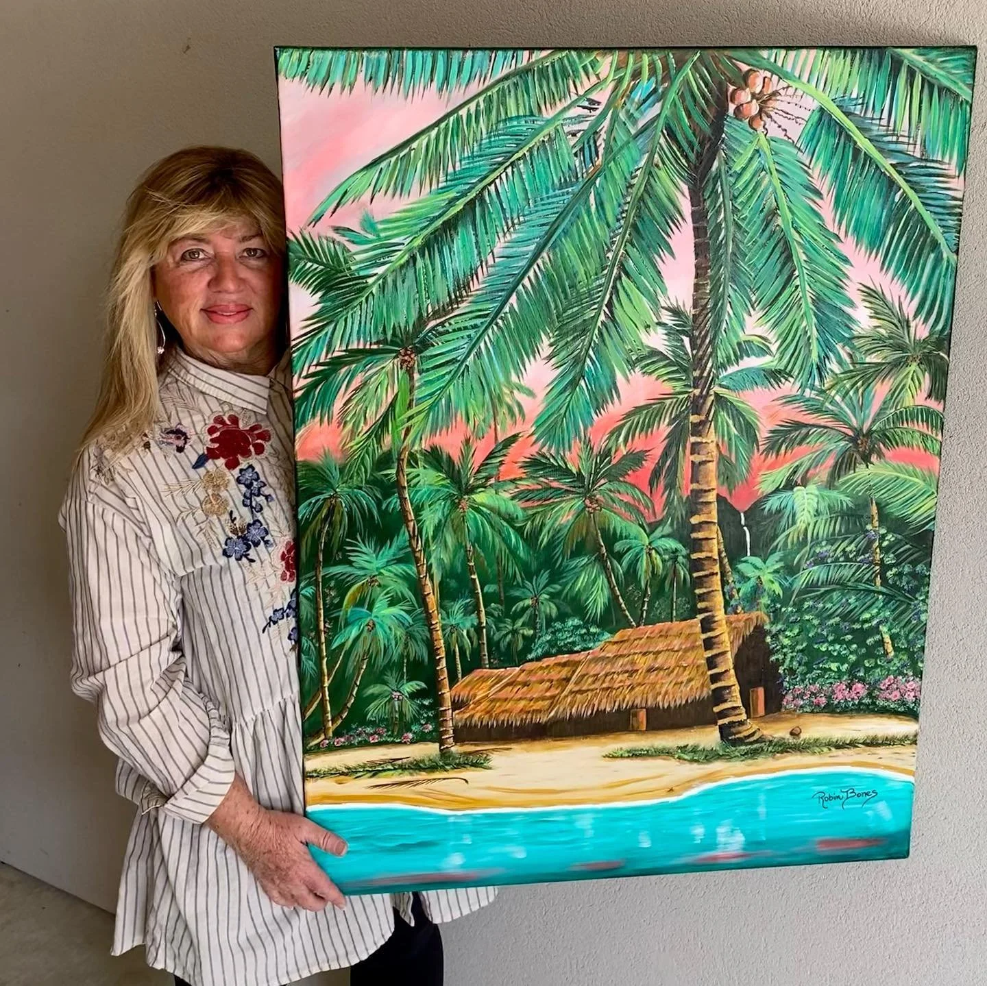 Meet the Talented and Creative Mind behind Robin Bones Hawaiian Art ...