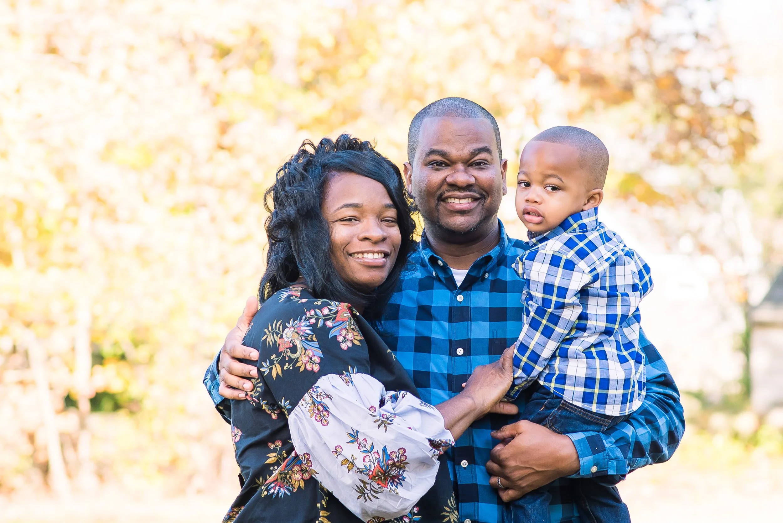 Randolph MA Family of 3 Fall Family Photo Session at Demarco Park Avon ...