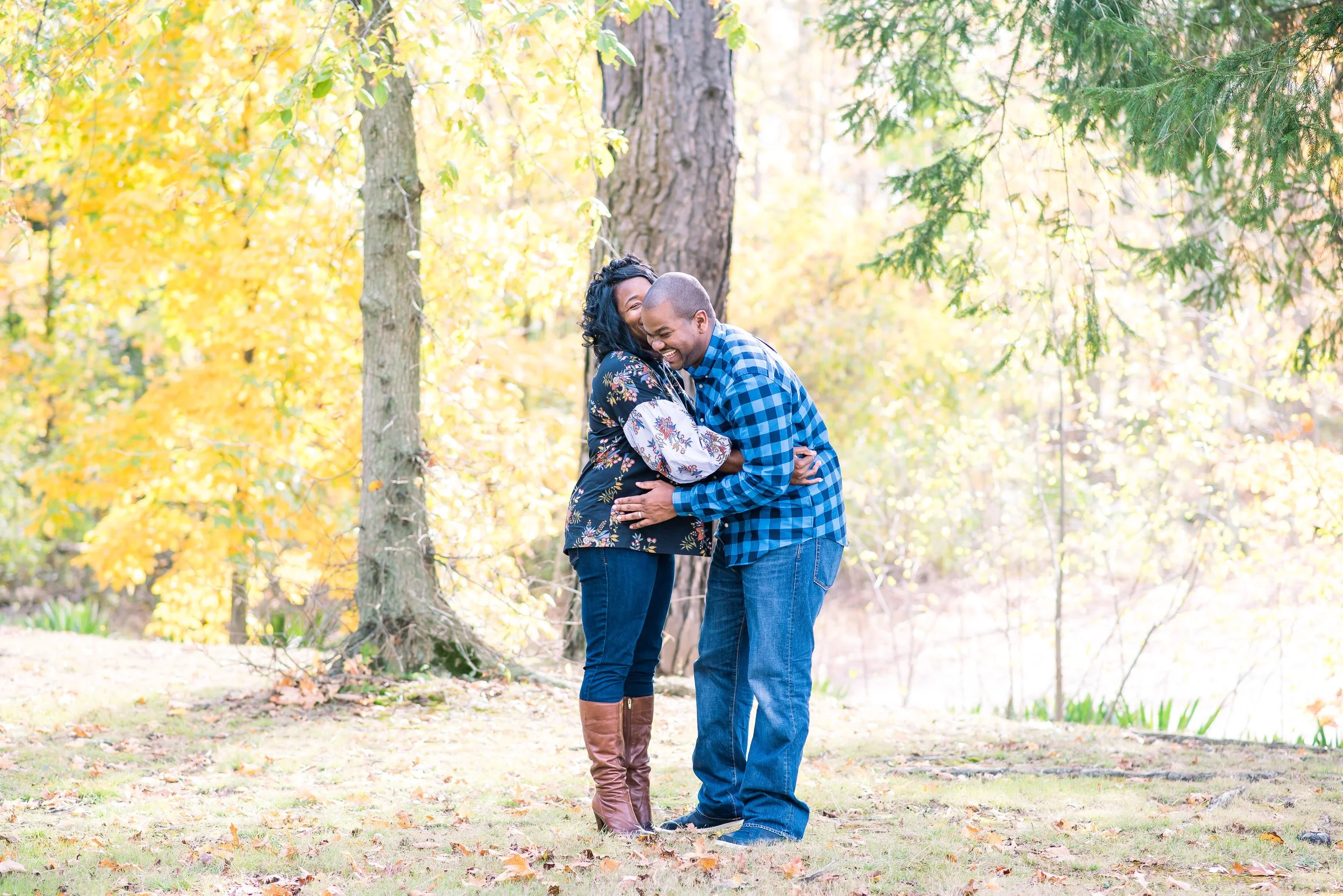 Randolph MA Family of 3 Fall Family Photo Session at Demarco Park Avon ...