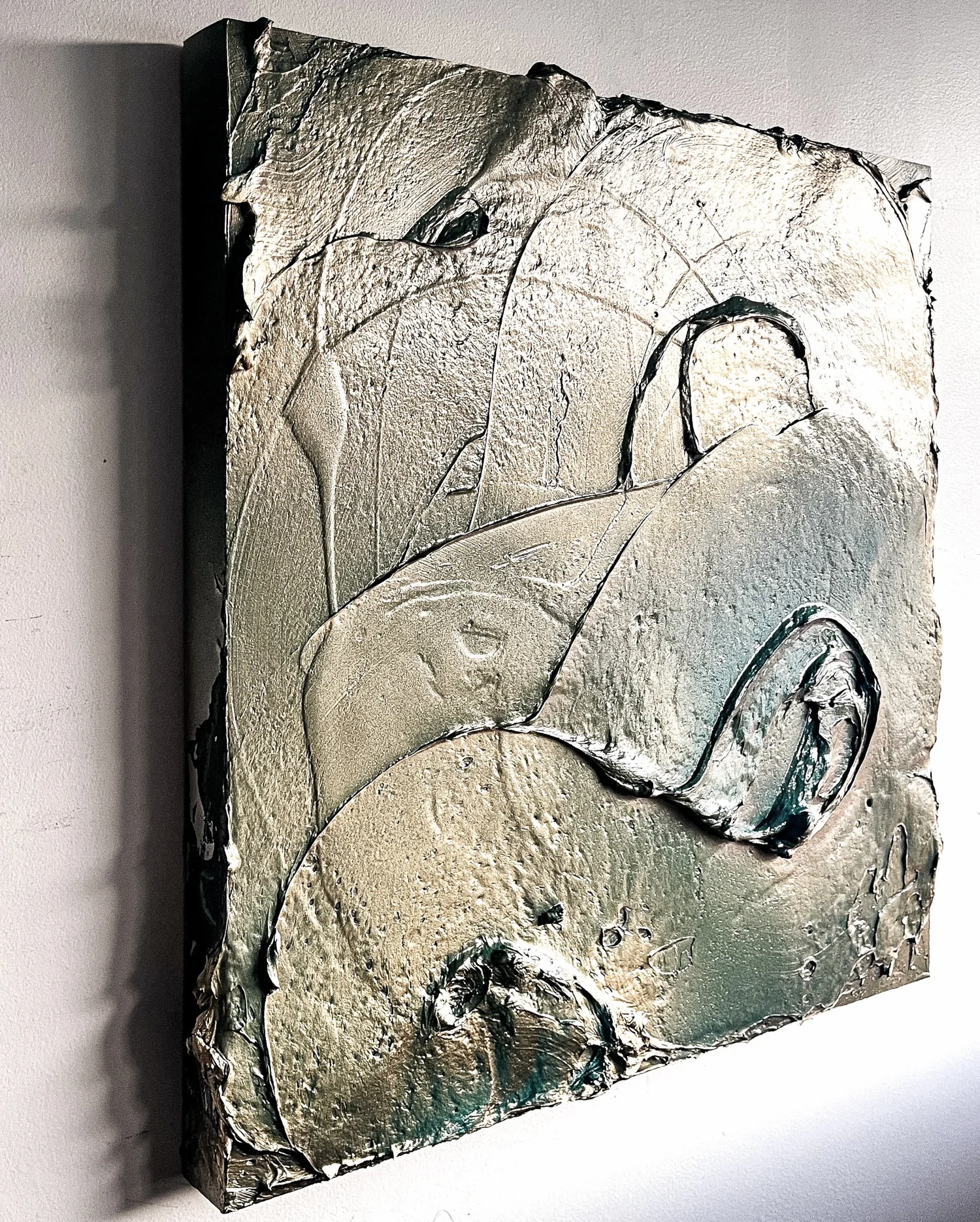 Compromise - Original textured painting diptych by Daisy-Anne Dickson ...