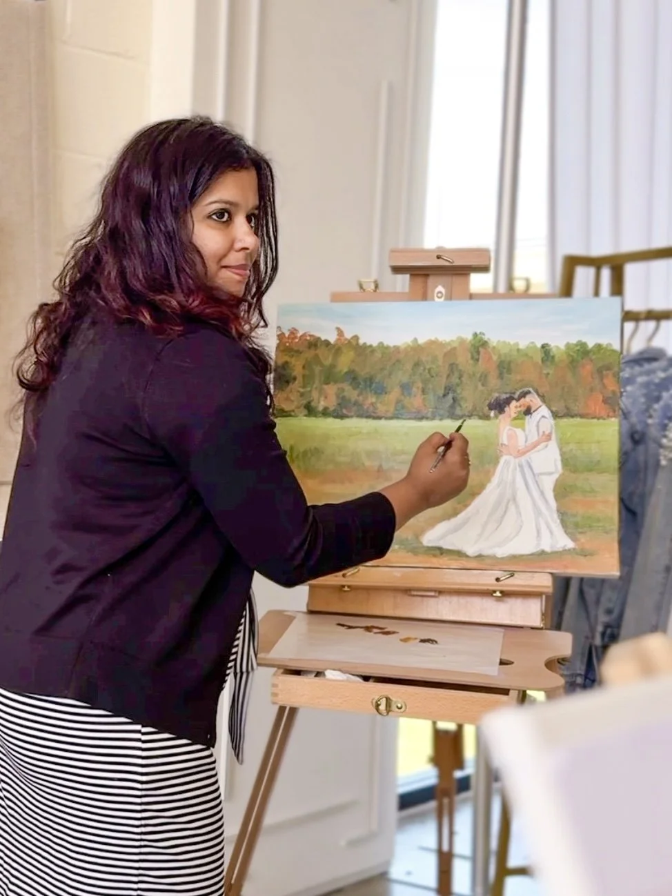 Live Wedding Painting — POOJA ROY STUDIO