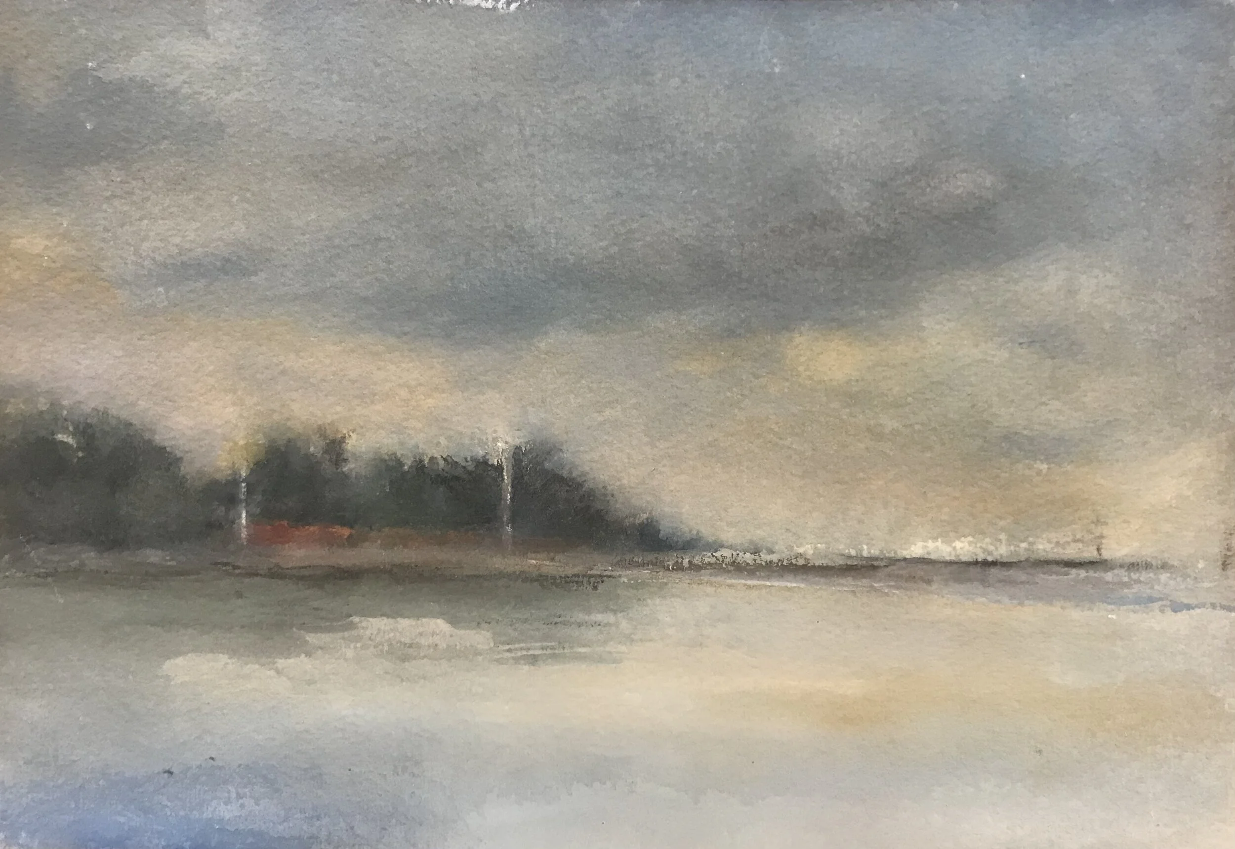 sea and sky / watercolor — Susan Sugar