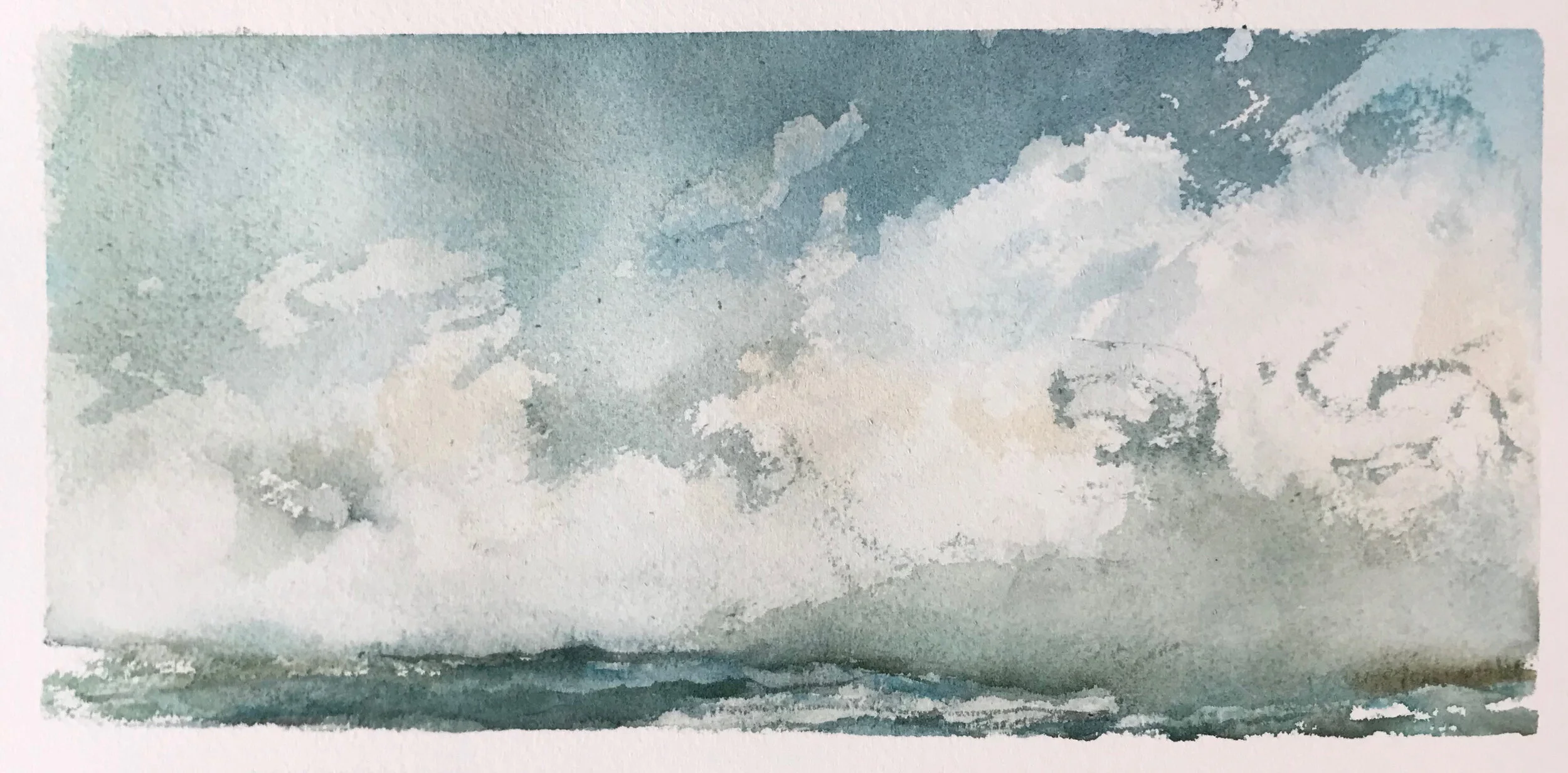 sea and sky / watercolor — Susan Sugar