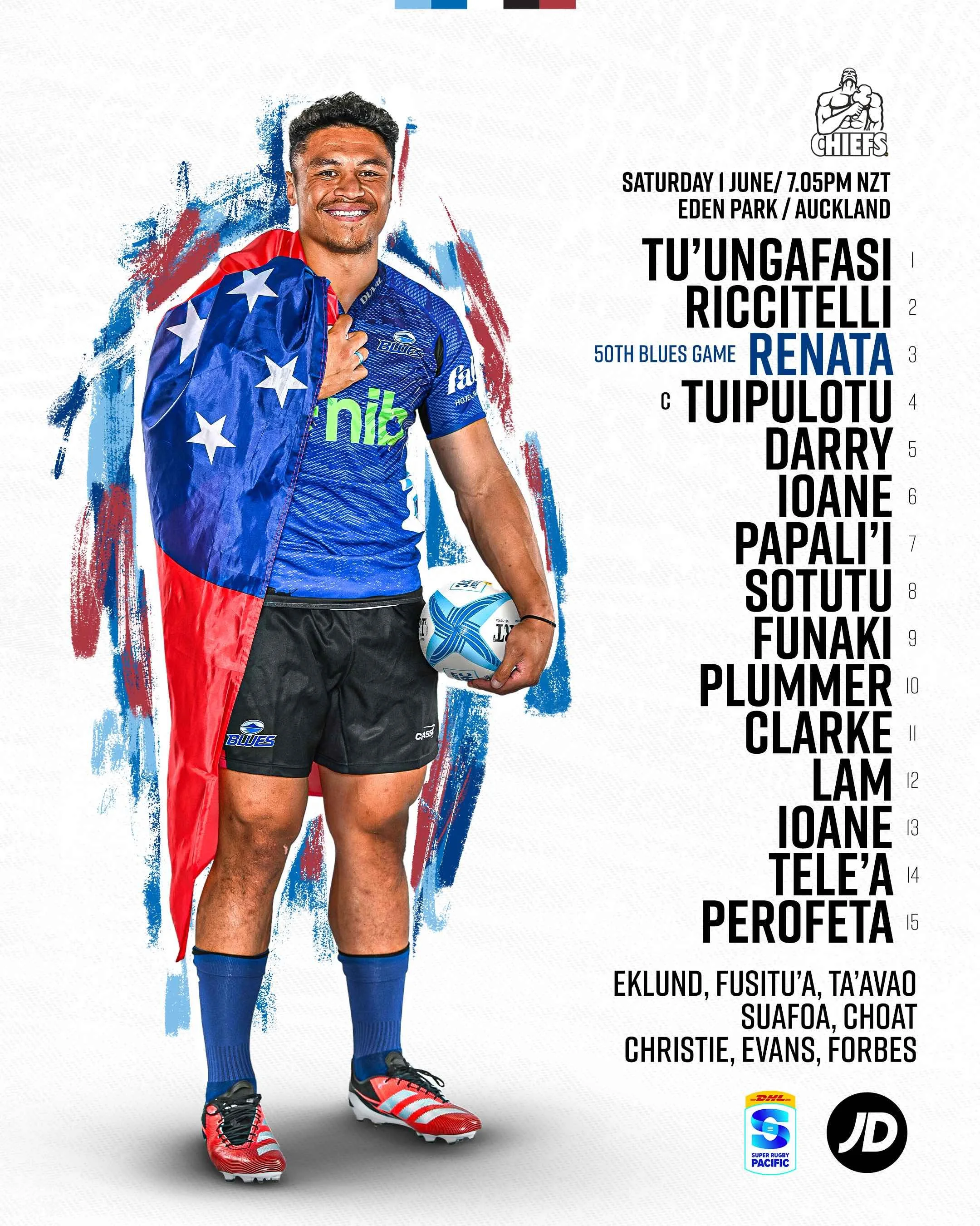 CHRISTIE RETURNS FROM INJURY |RENATA CHALKS UP 50 — Blues Rugby