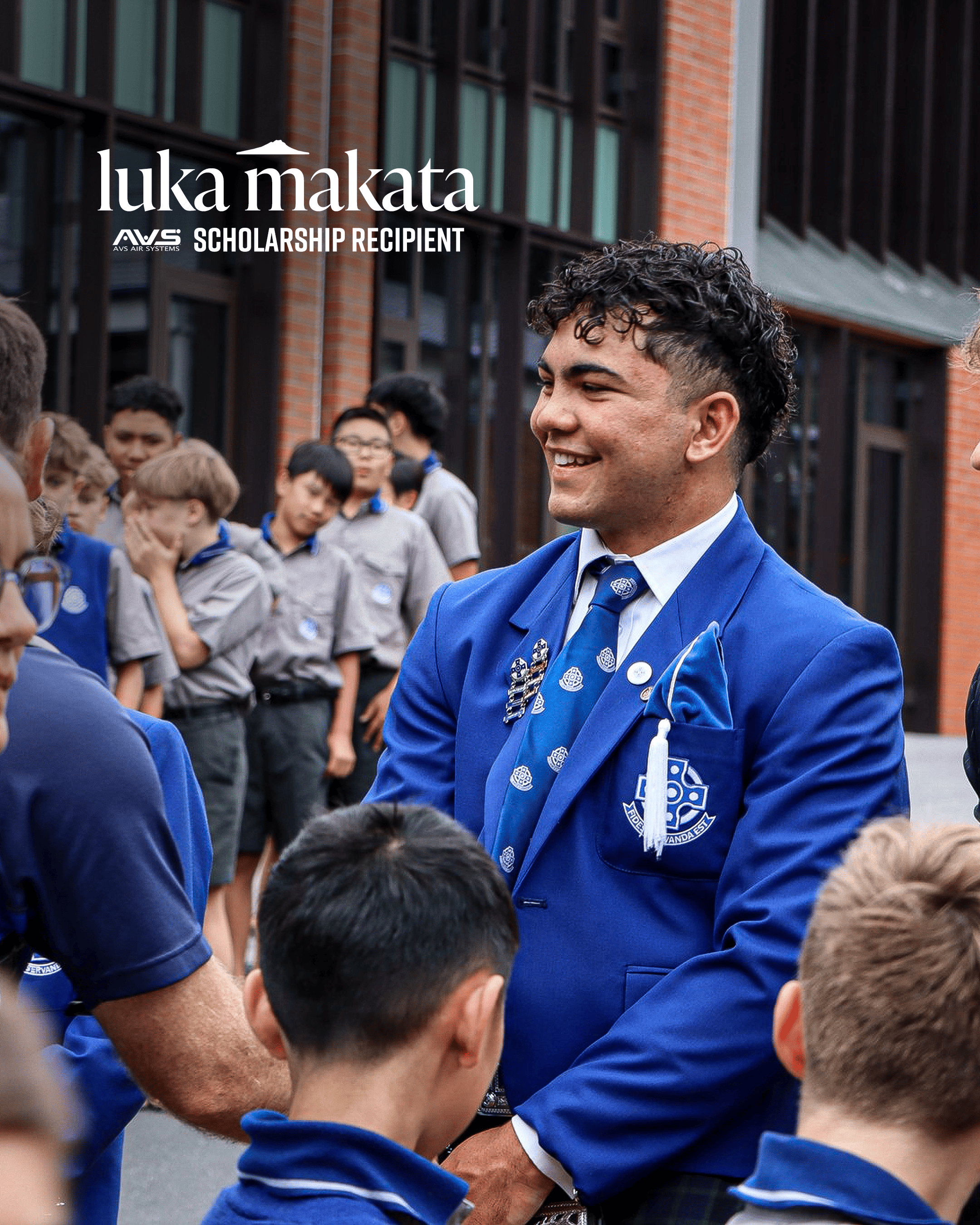 LUKA MAKATA EARNS AVS SCHOLARSHIP — Blues Rugby