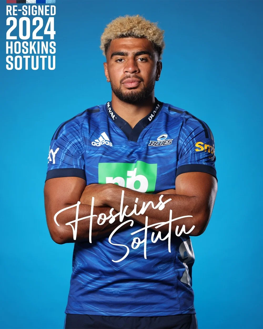 HOSKINS SOTUTU LENGTHENS HIS CONTRACT — Blues Rugby