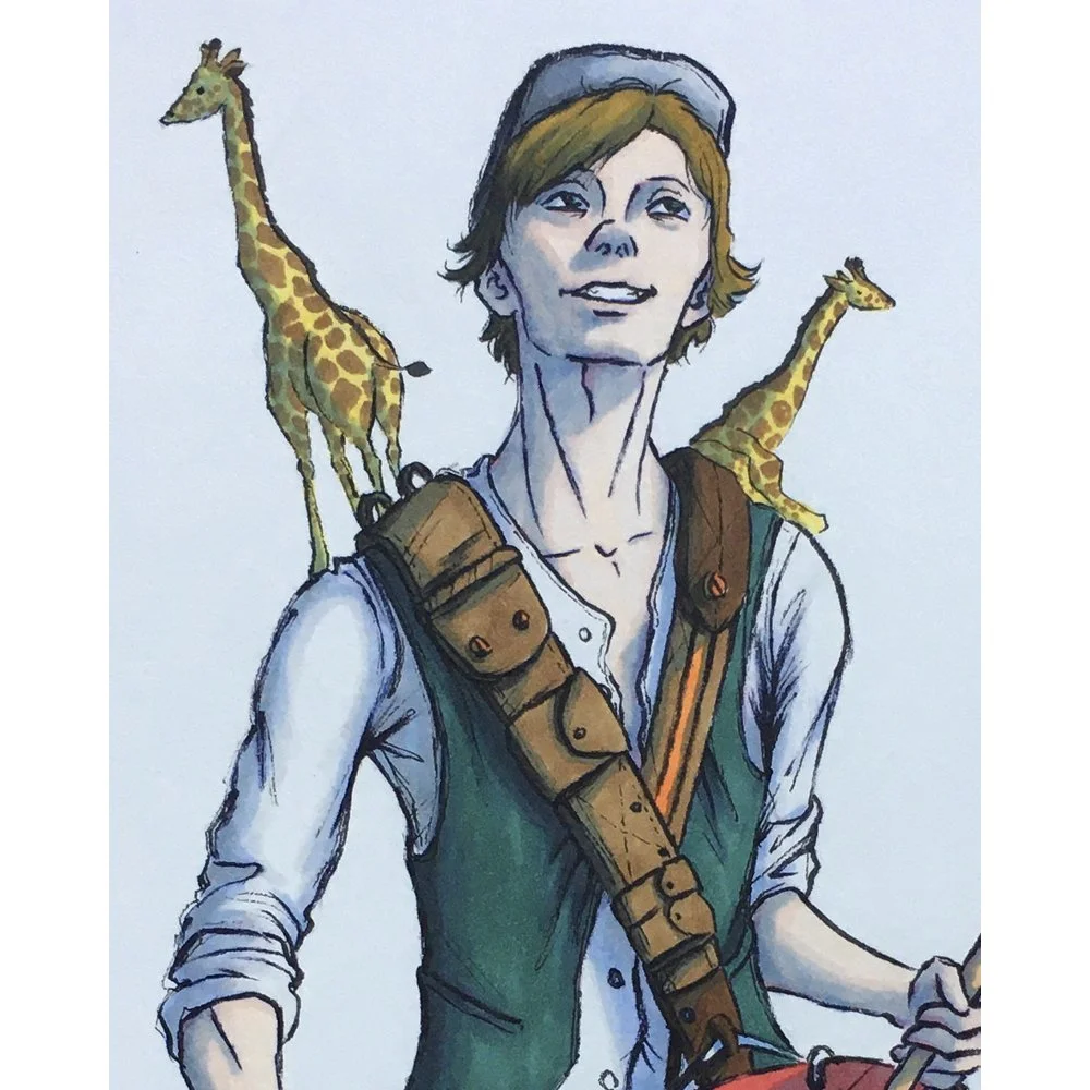 Giraffe Boy - 1 of 1 Original — Agentbear Art