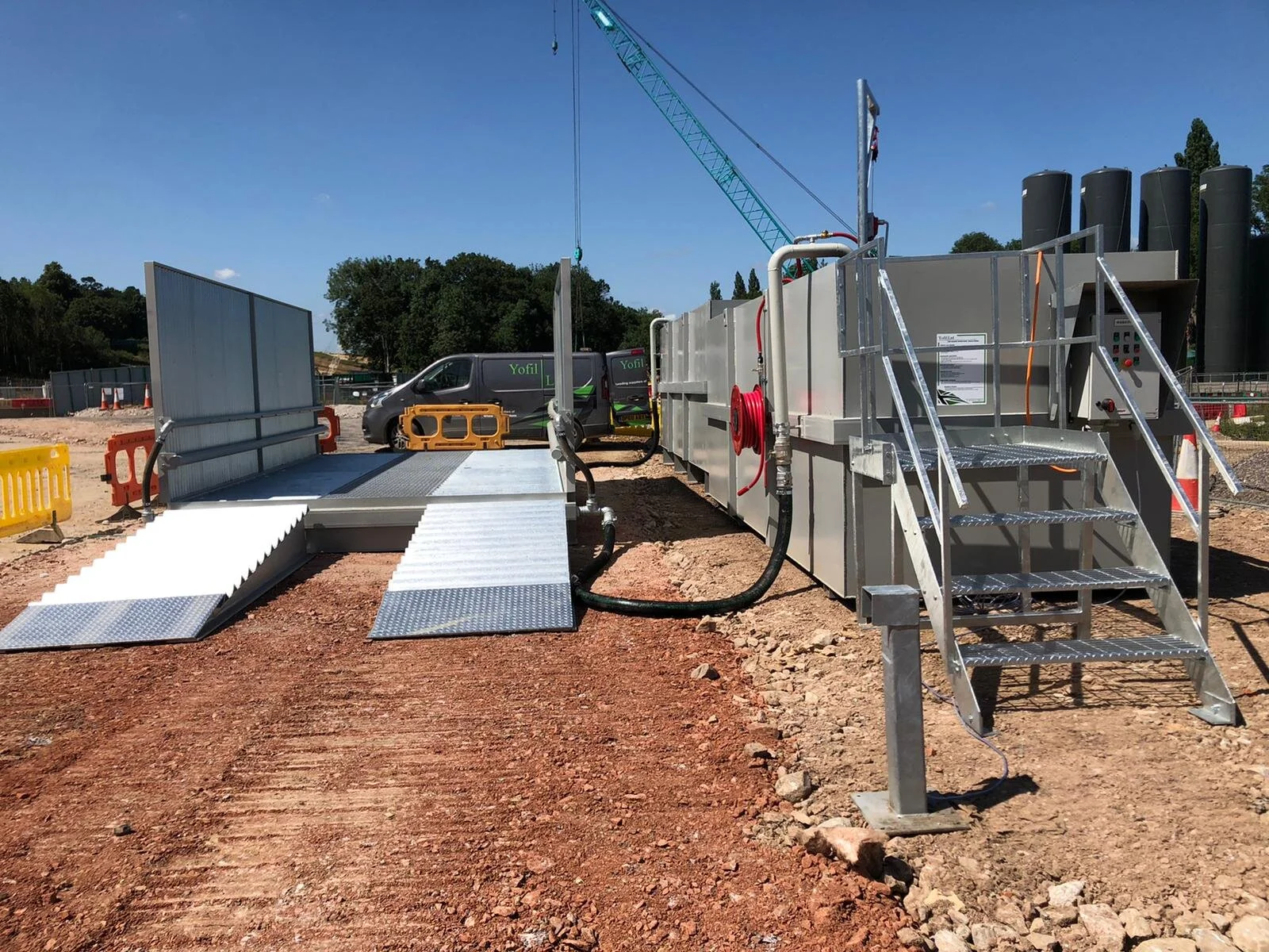 wheel wash hire and wheel wash sales by Yofil Ltd