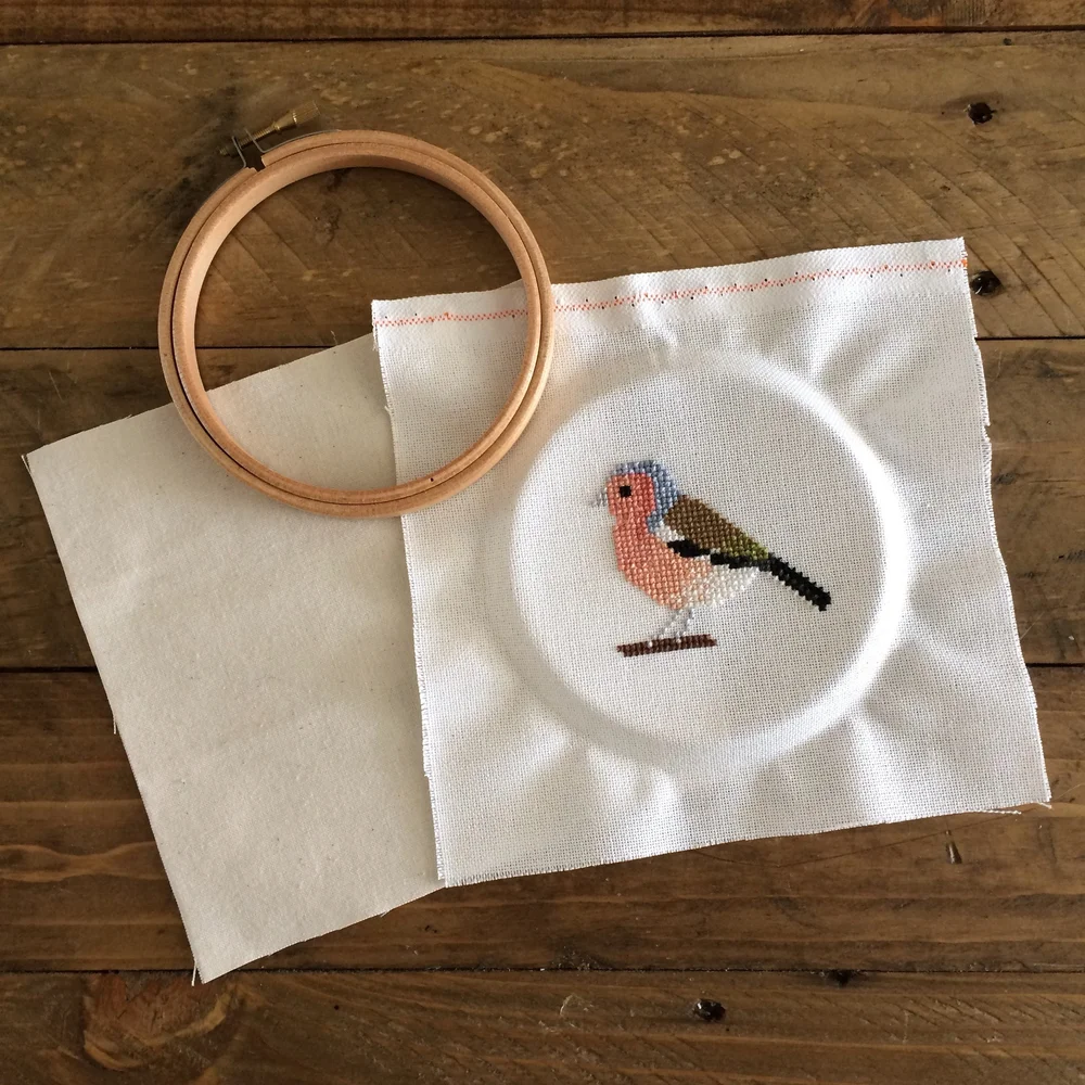 How to frame your cross stitch in a hoop (glue method) — Hawthorn Tree ...