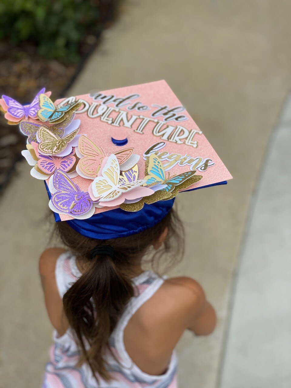 DIY BUTTERFLY GRADUATION CAP — The Useless Crafter