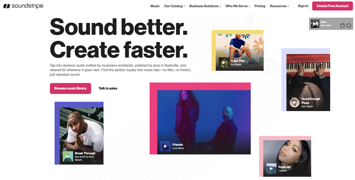 Why Creators Choose Soundstripe for Royalty-Free Music