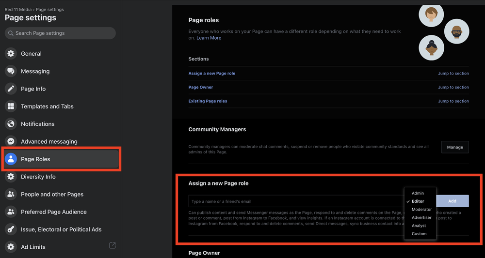 How to Add Managers to Your Facebook Page