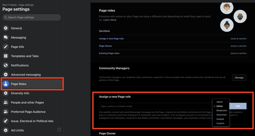 How to Add Managers to Your Facebook Page — Red 11 Media