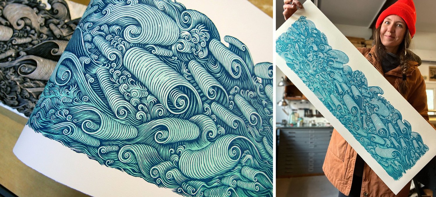 Tugboat Printshop | Woodcut Making Process — Tugboat Printshop
