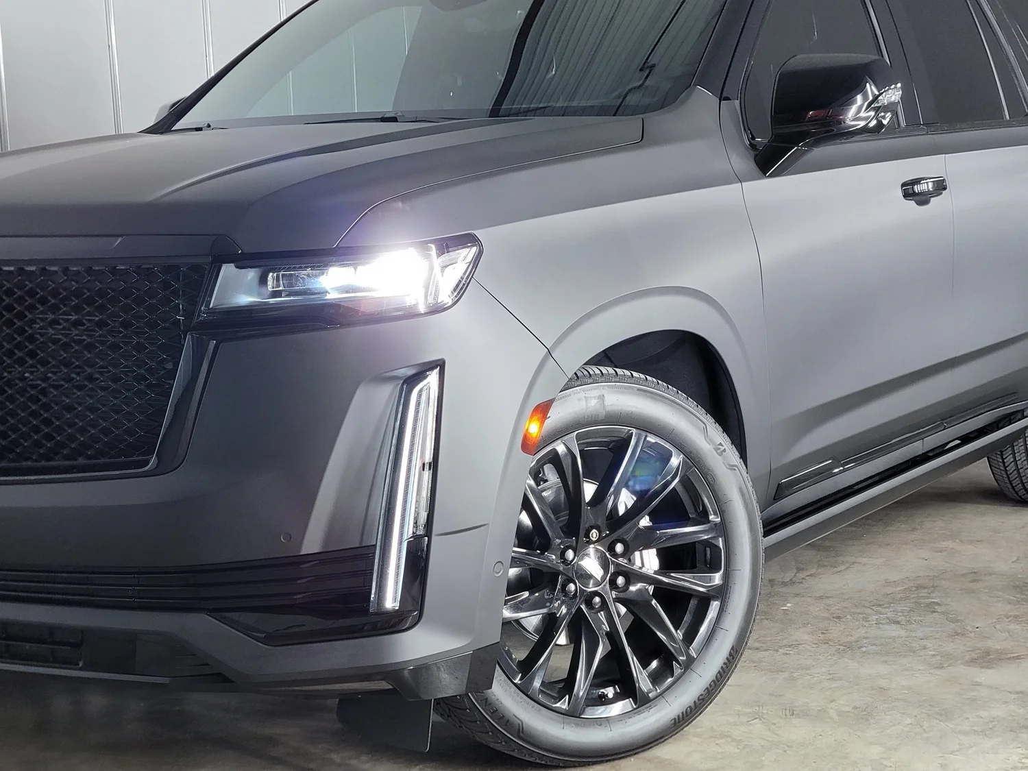 Escalade Matte Black Vinyl Wrap