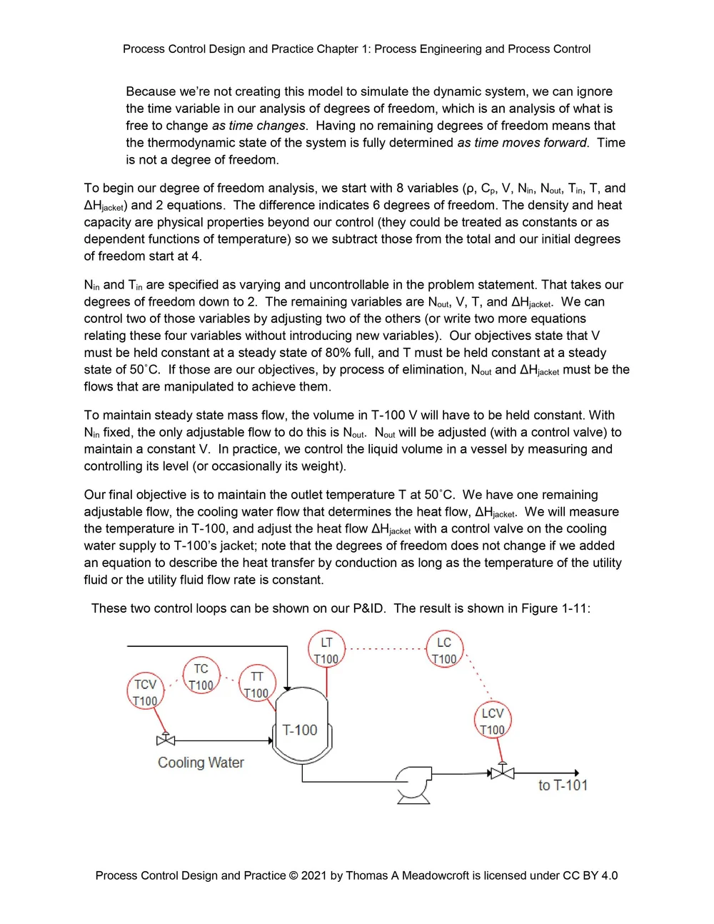 Degrees of Freedom — Chemical Engineering Practice