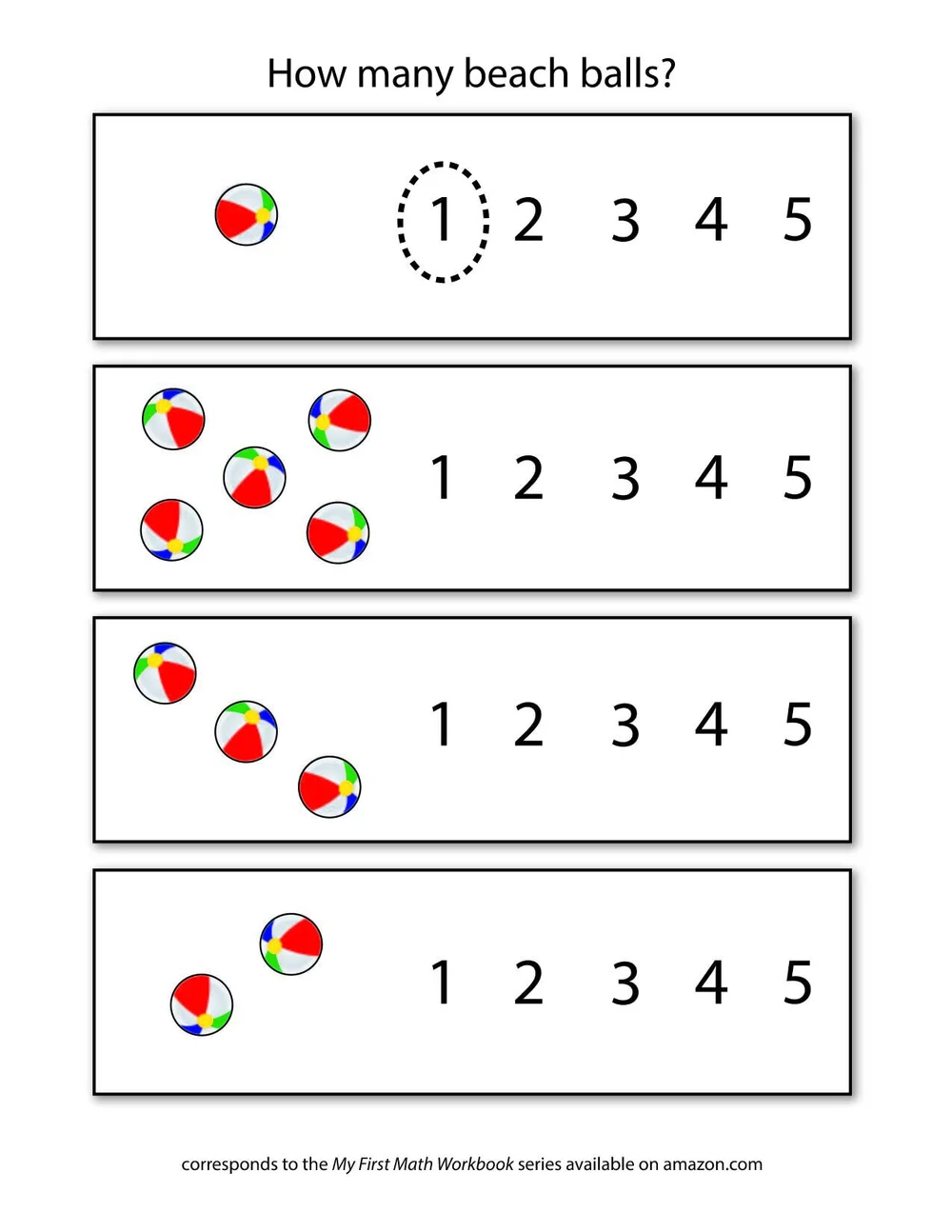 Beach Ball Counting — KidsMath.Fun