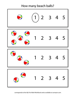 Beach Ball Counting — KidsMath.Fun