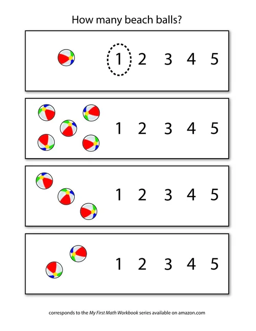 Beach Ball Counting — KidsMath.Fun