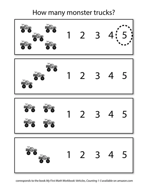 Monster Truck Counting — KidsMath.Fun