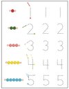 Montessori Bead Number Tracing — KidsMath.Fun