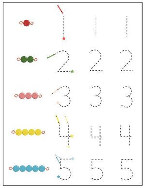 Montessori Bead Number Tracing — KidsMath.Fun