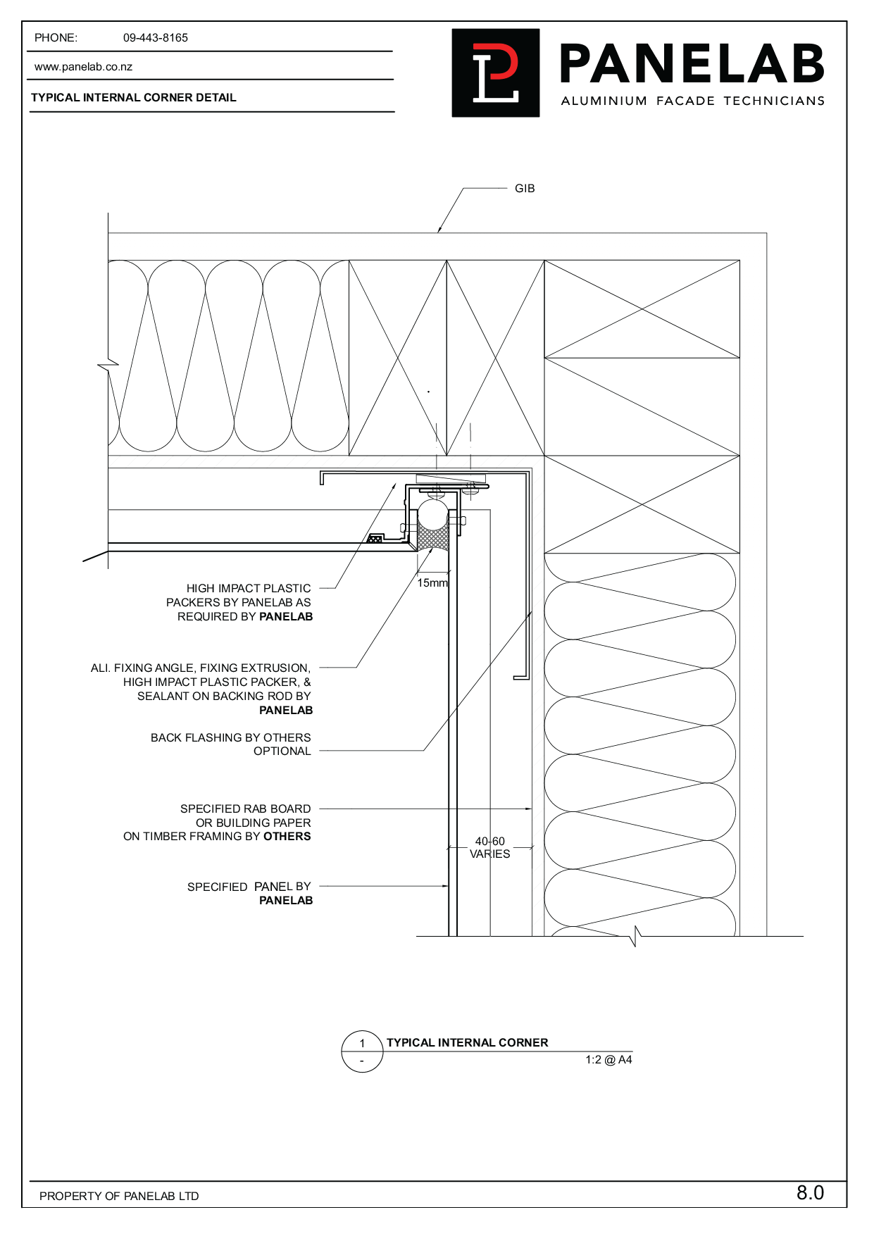 LAB SYSTEM Typical Details — Panelab Limited